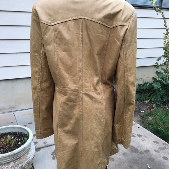 Vera Pelle | Jackets & Coats | Vera Pelle Genuine Italian Tan Leather ...